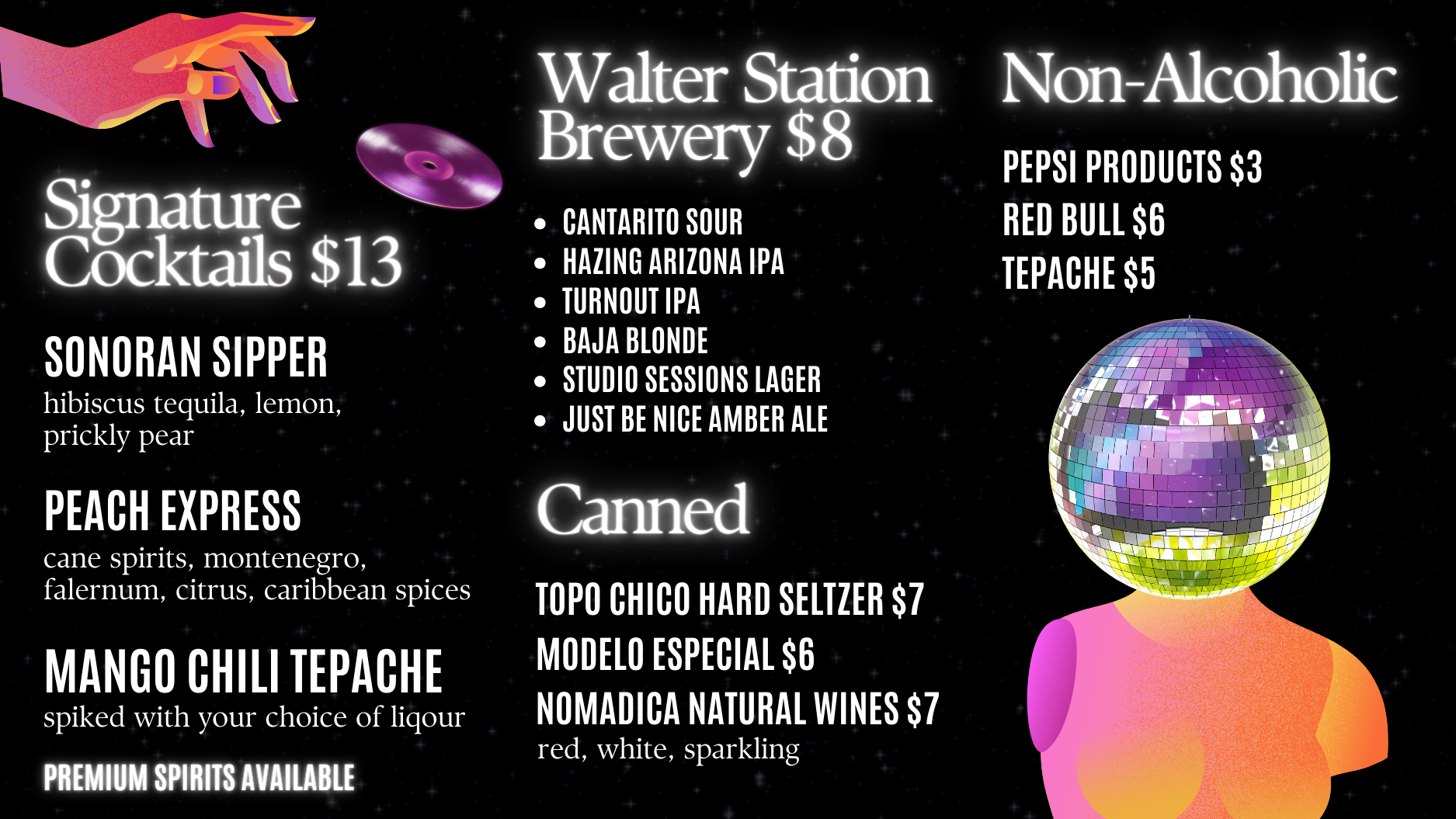 Menus : Walter WhereHouse